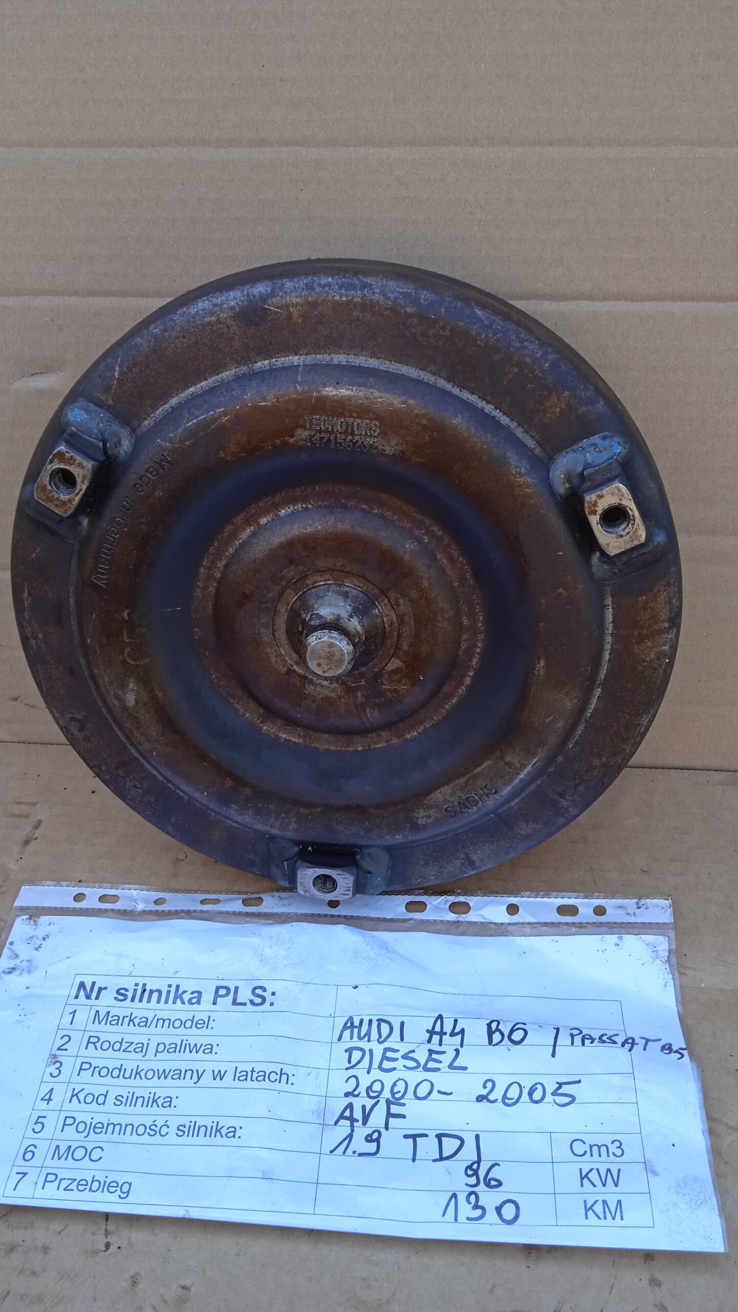 AUDI A4 B6 1.9TDI AVF - Carcatal